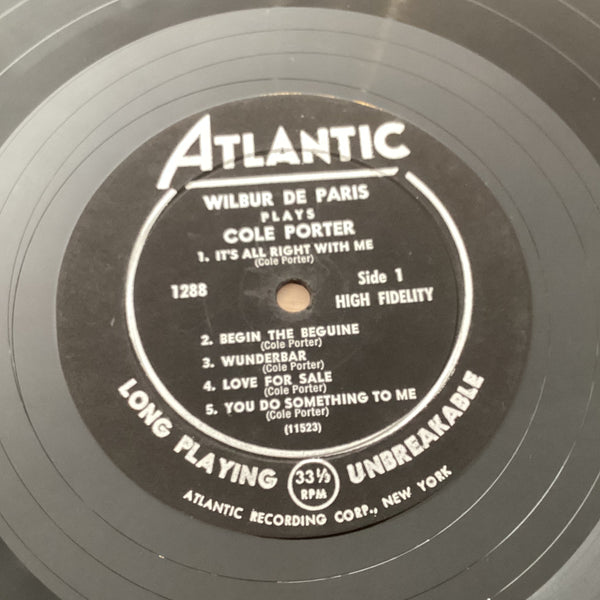 Wilbur De Paris ‎– Plays Cole Porter, US 1958 Black Label Atlantic ...